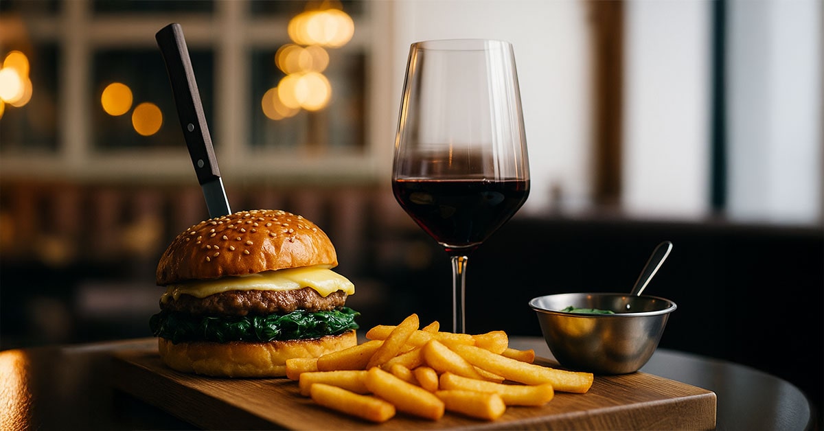 Blog - ชีสเบอร์เกอร์ X 5 สไตล์ไวน์ ที่เข้ากัน | WINE-NOW